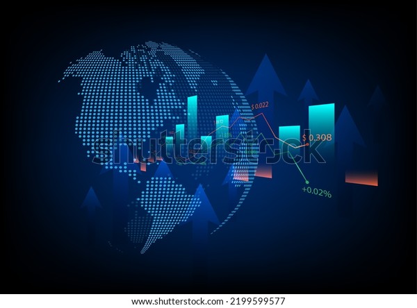 Financial Stock Market Background Suitable Banner Stock Vector (Royalty ...