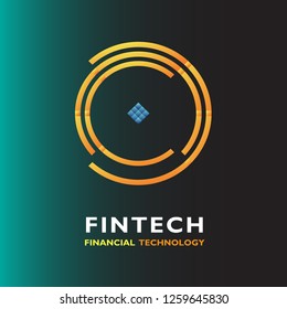 Financial Technology Symbol Icon Logo Stock Vector (Royalty Free ...