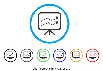 Financial Trends Icon Vector Illustration Style Stock Vector (Royalty ...