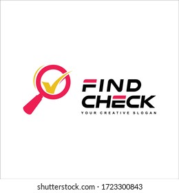 Find Check Logo Find Check Logo Stock Vector (Royalty Free) 1723300843 ...