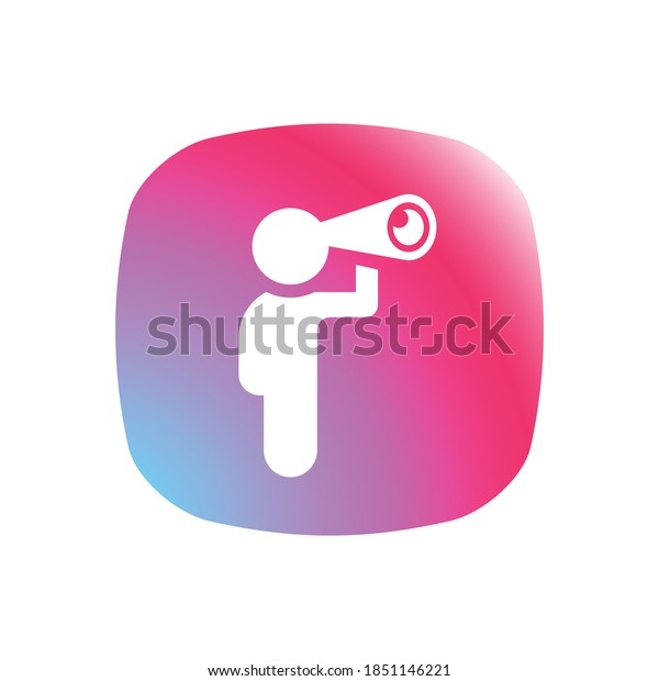 Find Employee App Icon Button Stock Vector (Royalty Free) 1851146221 ...