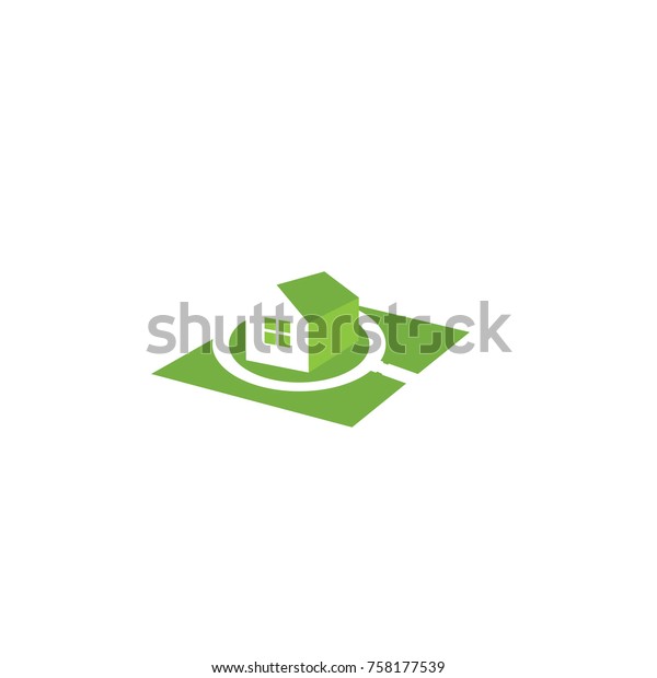 Find Land Logo Vector Flat Template Stock Vector (Royalty Free ...