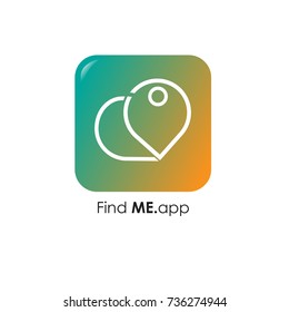 Find Love Icon Stock Vector (Royalty Free) 736274944 | Shutterstock