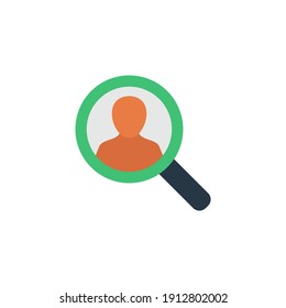 Find Man Icon Color Icon Isolated Stock Vector (Royalty Free ...