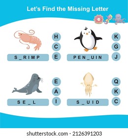 2,658 Missing Letter Worksheet For Education Vector Images, Stock ...