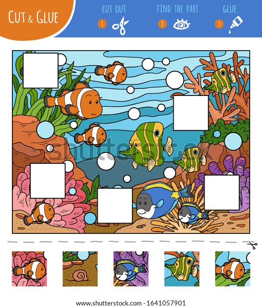 Find Missing Pieces Jigsaw Puzzle Game Stock Vector (Royalty Free ...