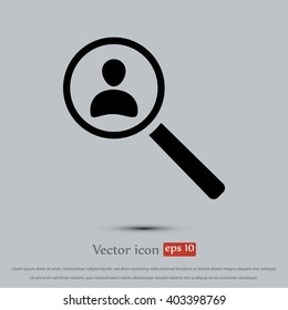 Find People Icon Stock Vector (Royalty Free) 409551745