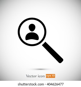 Find People Icon Stock Vector (Royalty Free) 404626477 | Shutterstock