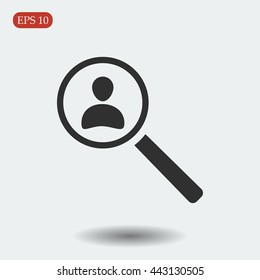 Find People Icon Stock Vector (Royalty Free) 443130505 | Shutterstock