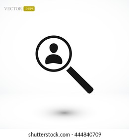 Find People Icon Stock Vector (Royalty Free) 444840709 | Shutterstock