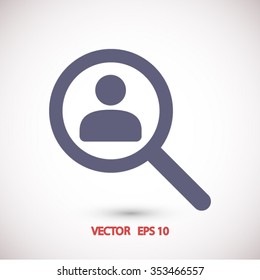 Find People Icon One Set Web Stock Vector (Royalty Free) 353466557 ...