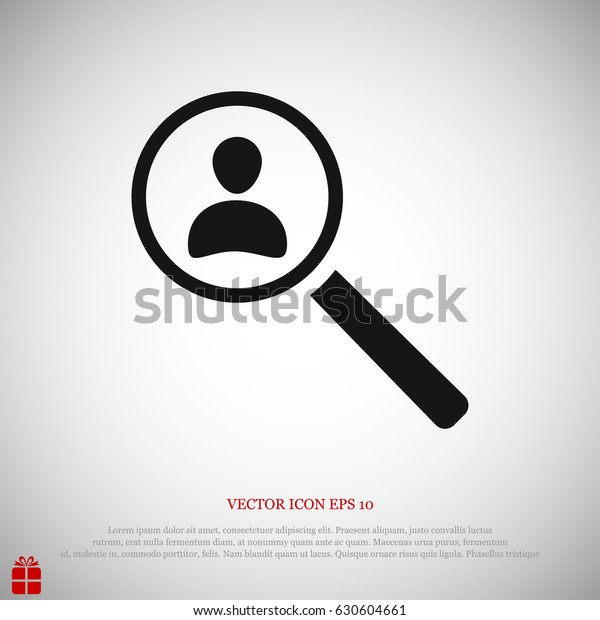 Find People Icon Vector Best Flat Stock Vector (Royalty Free) 630604661 ...