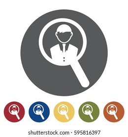 Find Person Icon Setvector Illustration Stock Vector (Royalty Free ...