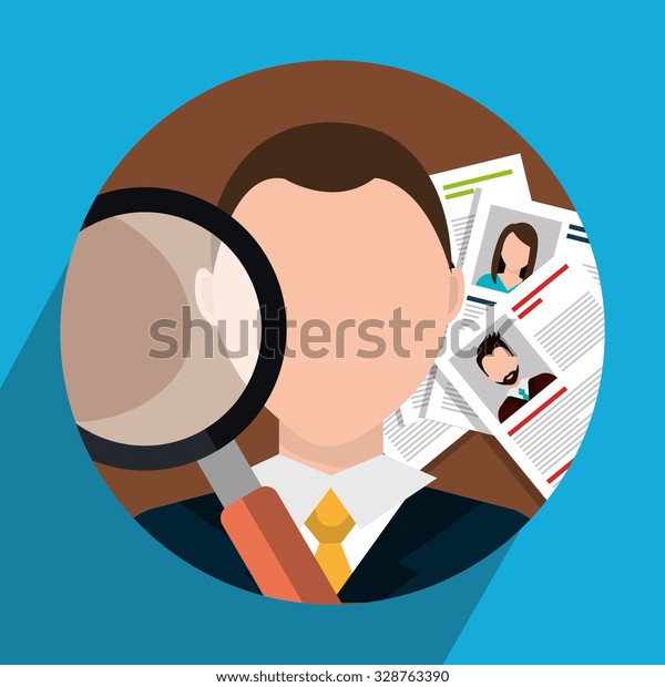 Find Person Job Interview Graphic Design Stock Vector (Royalty Free ...