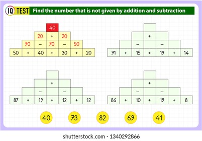 Vektor Stok Find Result By Doing Pyramid Math (Tanpa Royalti ...