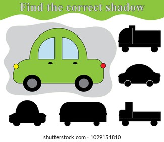 Find Right Shadow Car Shadow Matching Stock Vector (Royalty Free ...