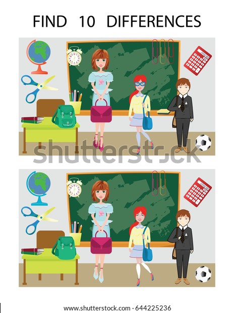 Differences Task For Kids Royalty Free Vector Image