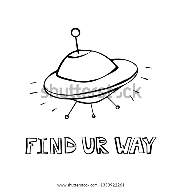 Find Ur Way Cartoon Hand Drawn Stock Vector (Royalty Free) 1333922261 ...