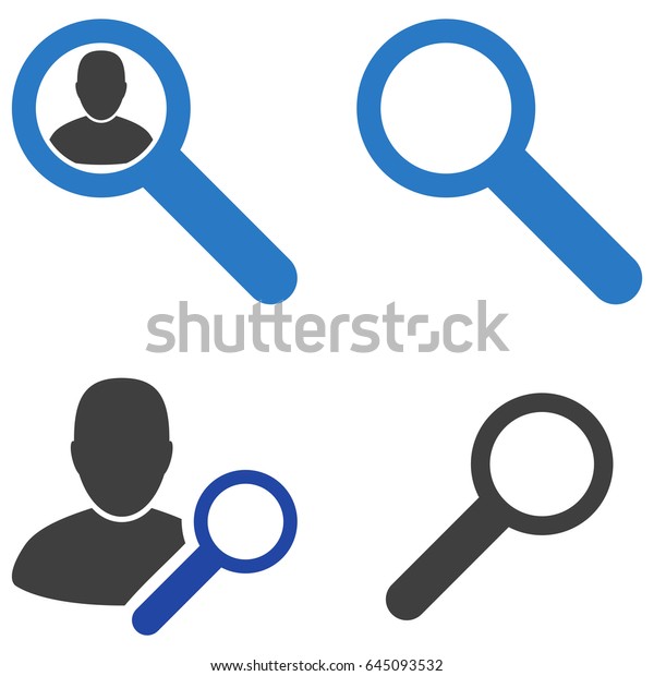 Find User Flat Vector Illustration Set Stock Vector (Royalty Free ...