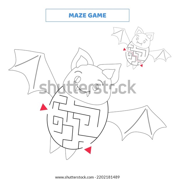 Find Your Way Out Maze Cute Stock Vector (Royalty Free) 2202181489 ...