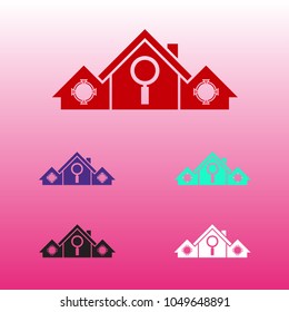 Finding Home Location Logo Template Stock Vector (Royalty Free ...