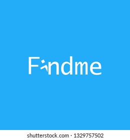 Findme Monogram Creative Design Brand Company Stock Vector (Royalty ...