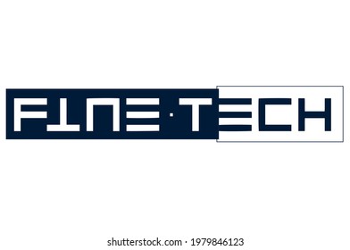 Fine Tech Typography Logo Design Concept Stock Vector (Royalty Free ...