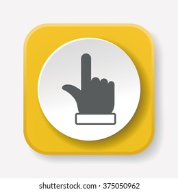 Finger Arrow Icon Stock Vector (Royalty Free) 375050962 | Shutterstock