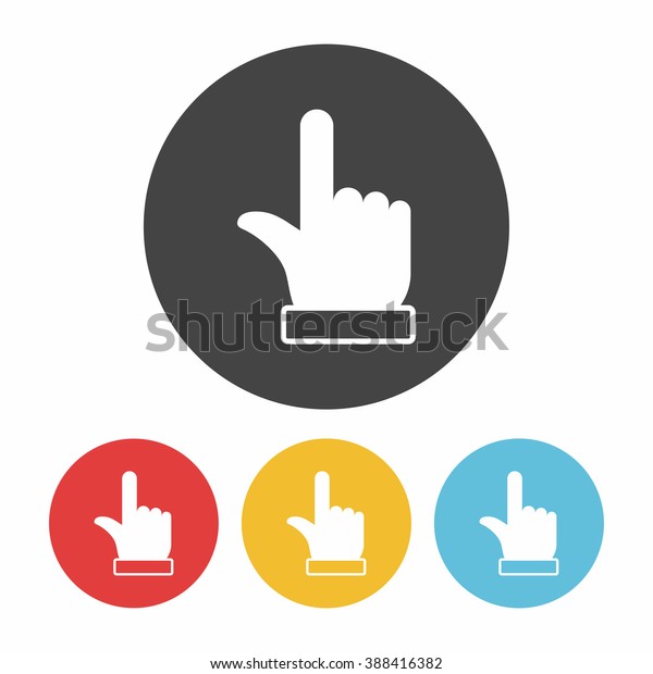Finger Arrow Icon Stock Vector (Royalty Free) 388416382 | Shutterstock