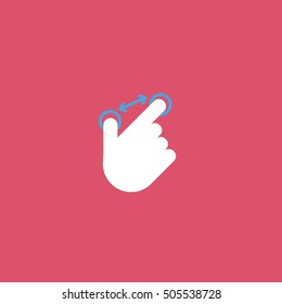 Finger Click Hand Icon Vector Symbol Stock Vector (Royalty Free ...