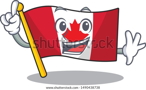 Finger Flag Canadian Character Stock Vector (Royalty Free) 1490438738 ...