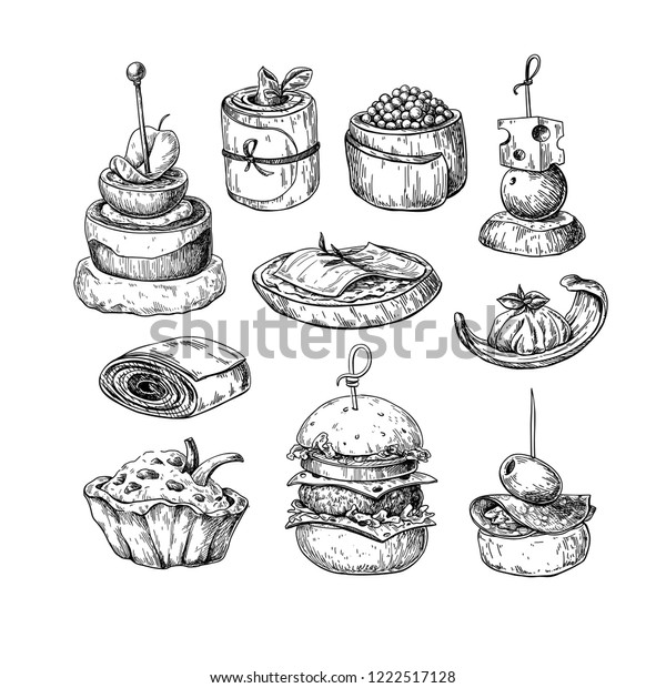 15,604 imágenes de Appetizer drawing - Imágenes, fotos y vectores de ...