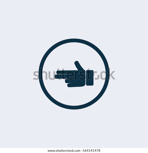 Finger Gun Icon Stock Vector (Royalty Free) 564141478 | Shutterstock