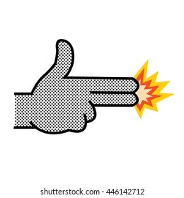 Finger Gun Shooting Vector: เวกเตอร์สต็อก (ปลอดค่าลิขสิทธิ์) 446142712 ...