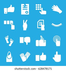 Finger Icons Set Set 16 Finger Stock Vector (Royalty Free) 628478171 ...