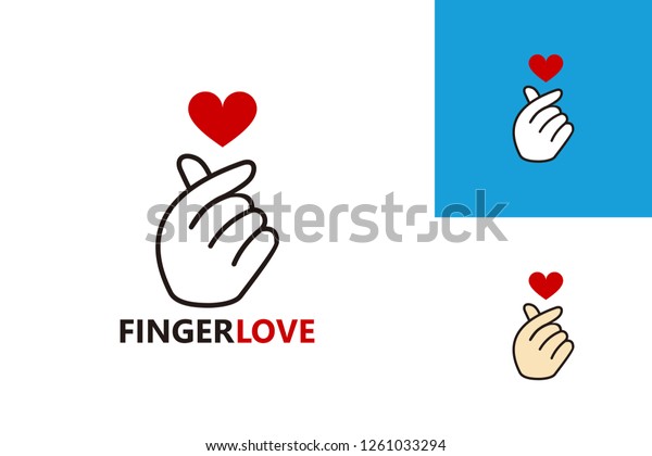 Finger Love Logo Template Design Vector Stock Vector (Royalty Free ...
