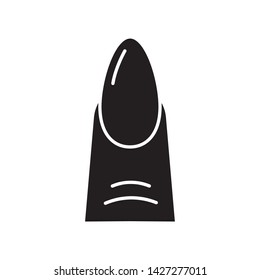 Finger Nail Icon Vector Illustration Stock Vector (Royalty Free ...
