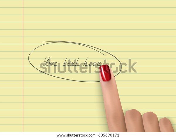 Finger Pointing Gesture Finger Point On Stock Vector (Royalty Free ...