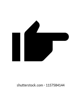 Finger Pointing Right Stock Vector (Royalty Free) 1157584144