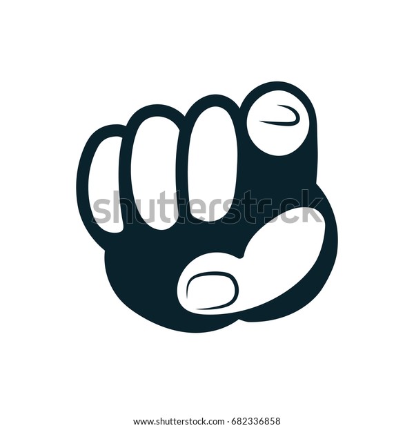 Finger Pointing You Vector Illustration Stock Vector (Royalty Free ...
