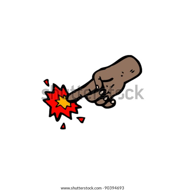Finger Poke Cartoon Stock Vector (Royalty Free) 90394693 | Shutterstock