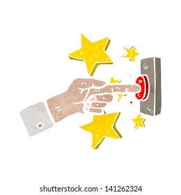Finger Pushing Button Cartoon Stock Vector (Royalty Free) 141262324 ...