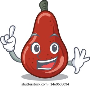 Detective Red Pears Cartoon Basket: vector de stock (libre de regalías ...