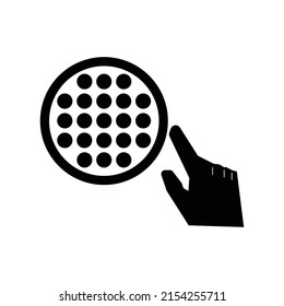 Finger Round Pop Icon Stock Vector (Royalty Free) 2154255711 | Shutterstock