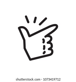 Finger Snapping Icon: เวกเตอร์สต็อก (ปลอดค่าลิขสิทธิ์) 1073419712 ...