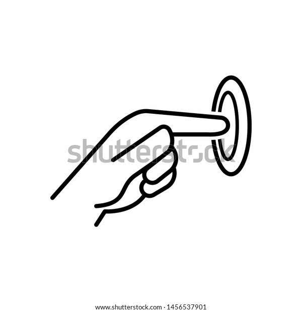 Finger Tap Icon Hand Gesture Vector Stock Vector (Royalty Free ...