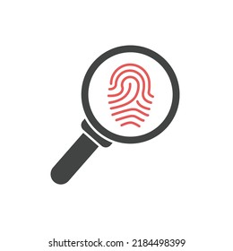 Fingerprint Icons Symbol Vector Elements Infographic Stock Vector ...
