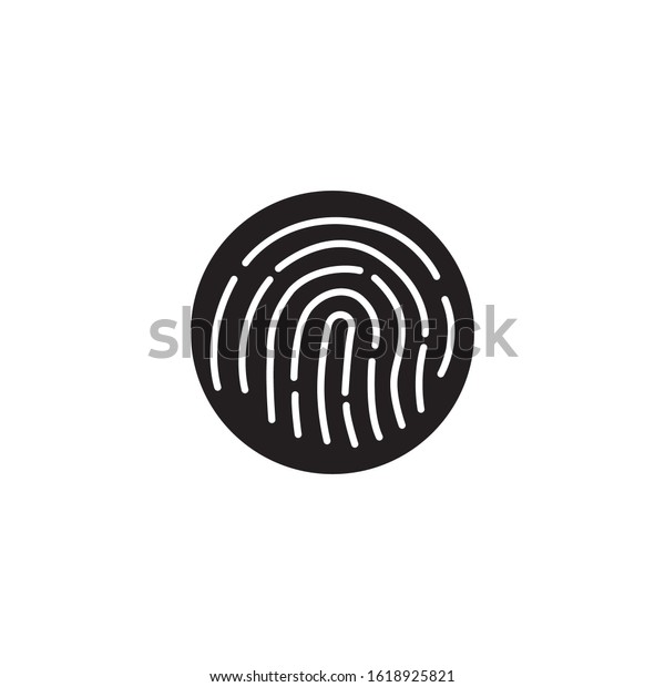 Fingerprint Line Design Vector Illustration Stock Vector (Royalty Free ...