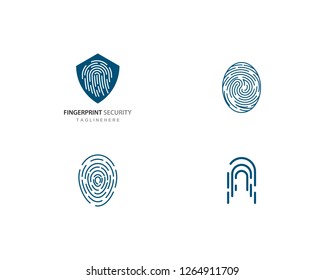 Fingerprint Logo Vector Template Stock Vector (Royalty Free) 1264911709 ...
