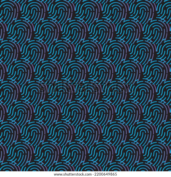 Fingerprint Multicolor Background On Square Shapevector Stock Vector ...